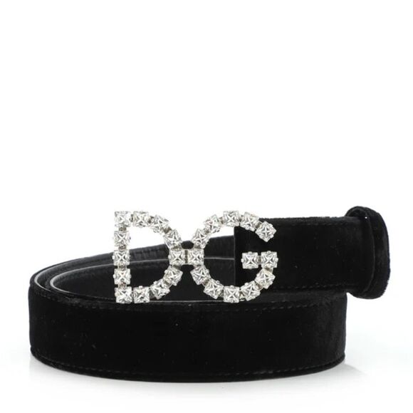 Dolce & Gabbana | Accessories | Dolce Gabbana Dg Logo Belt Velvet With ...